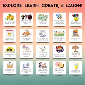 Kids Printable Summer Activity Bingo Game – 100 Printable Cards ...