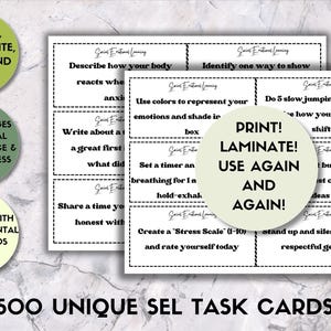 SEL Bingo Printable Game | 60 Cards + 500 Social Emotional Learning ...