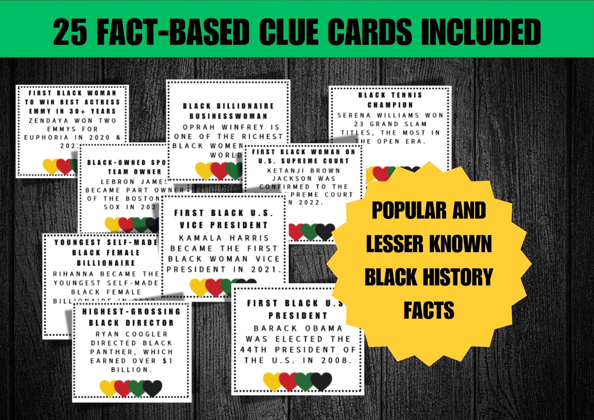 Modern Black History Month Bingo Game | Editable PDF | Fun Black ...