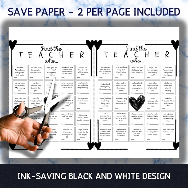 Teacher Trivia Bingo Game – Funny Teacher Bingo | Teacher Appreciation ...