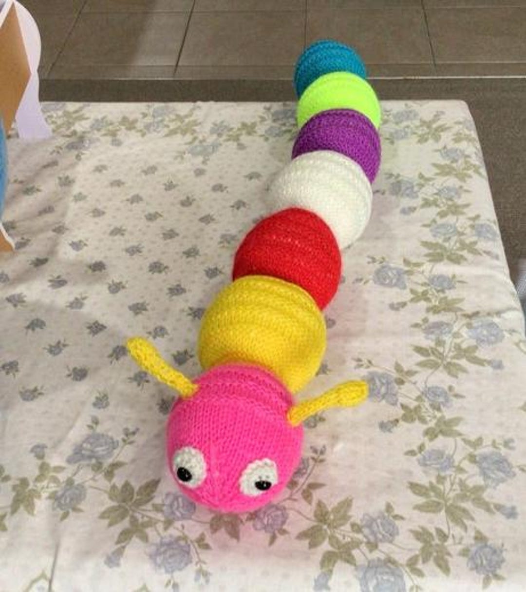 Happy Caterpillar Knitting Pattern - DIY Cute Toy Animal for Knitters ...