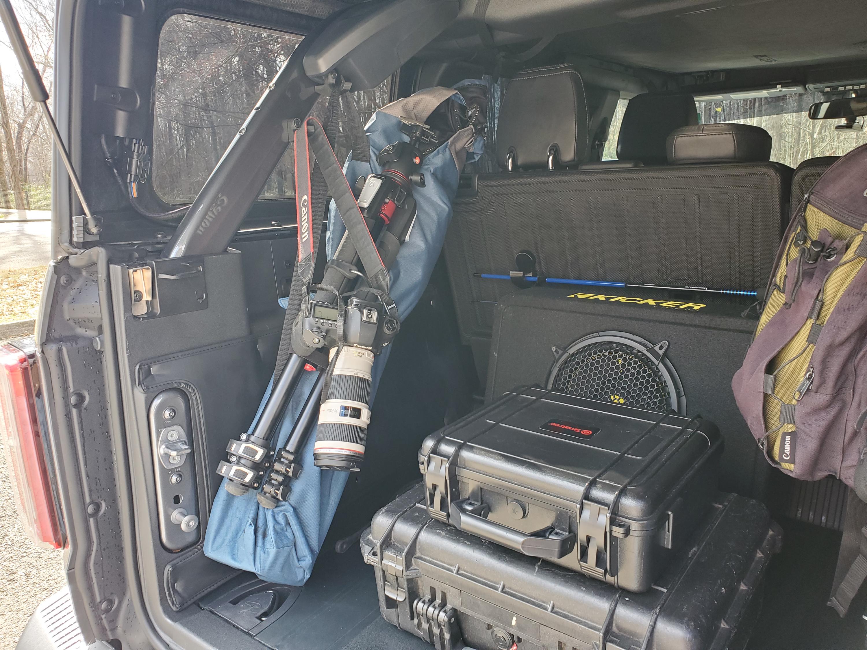 Ford Bronco Heavy Duty Cargo Roll Bar Storage Bag Hooks 2021 - 2024 4dr ...