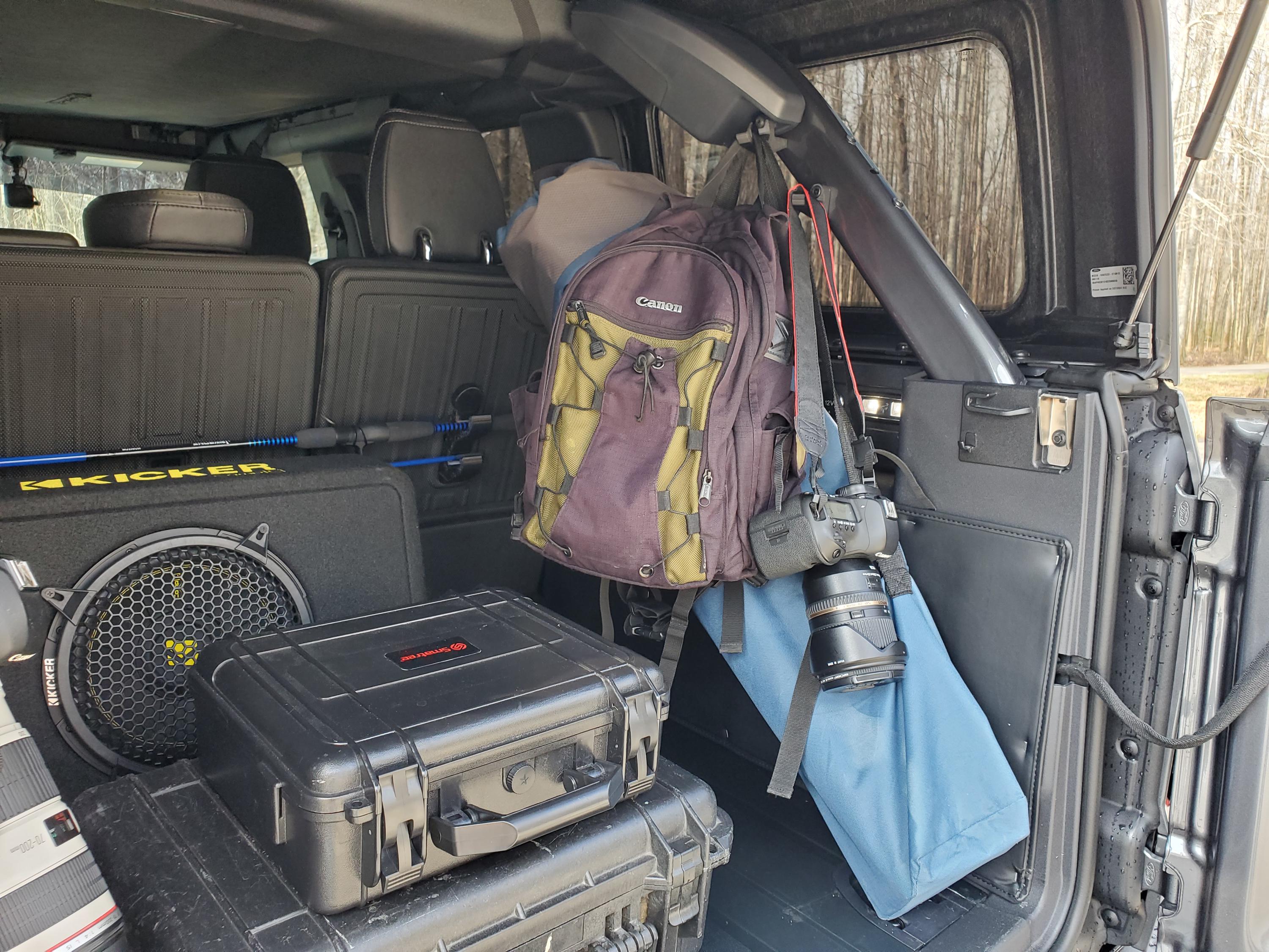 Ford Bronco Heavy Duty Cargo Roll Bar Storage Bag Hooks 2021 - 2024 4dr ...