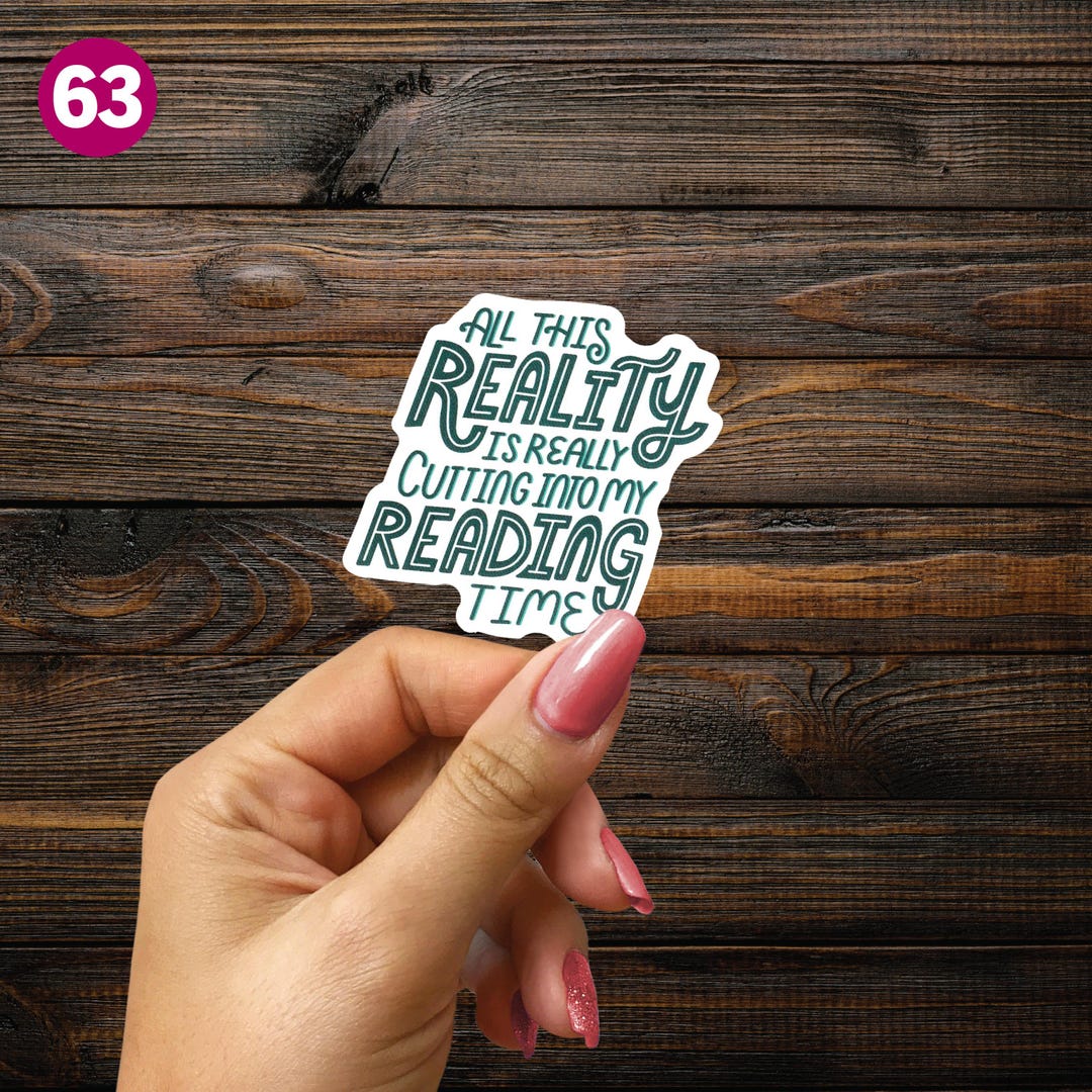Bookish Cute Stickers Pack for Kindle Stickers Reading Book Lover Gift ...