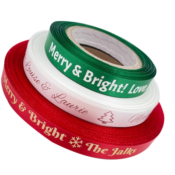 Christmas Ribbon - Etsy