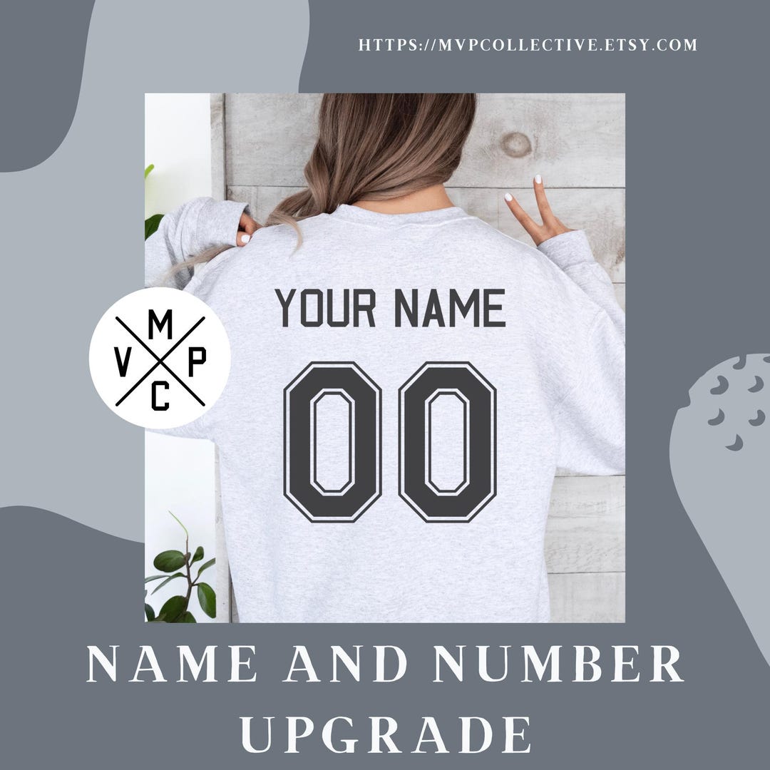 Name and Number Upgrade - Etsy
