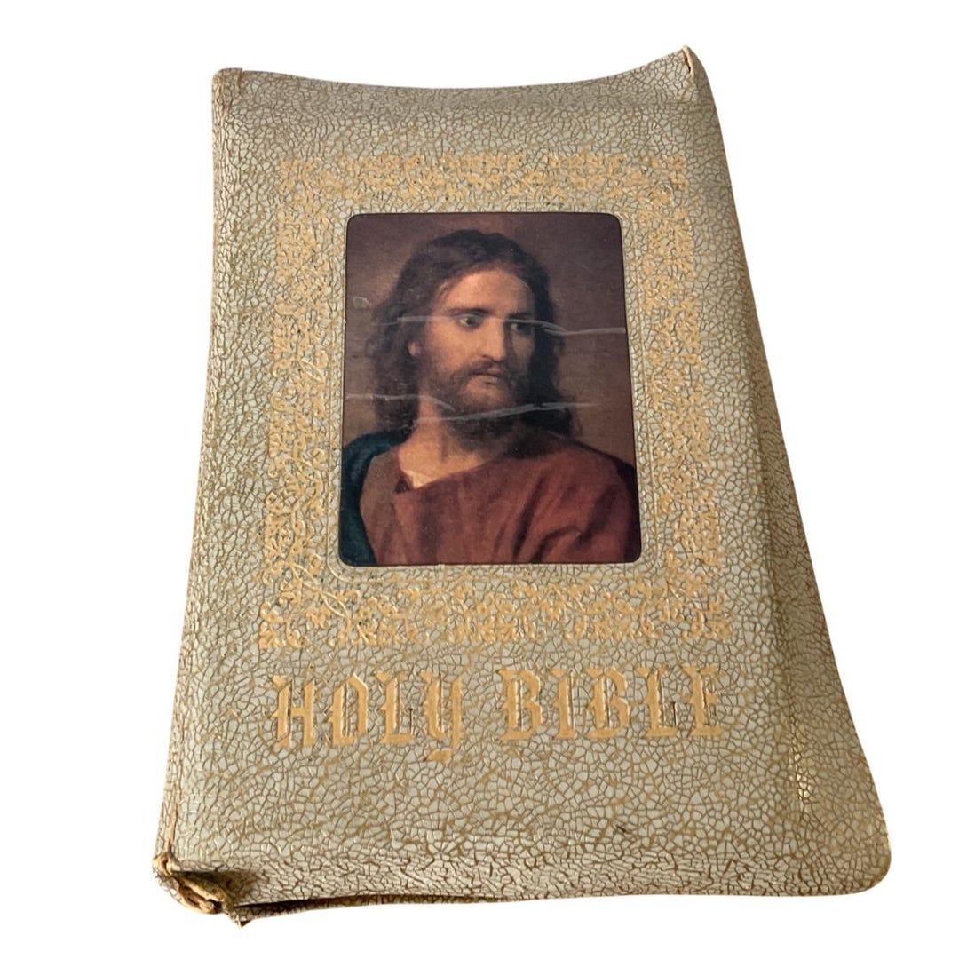 1957 King James Holy Bible Good Savior Edition Illustrated by James ...