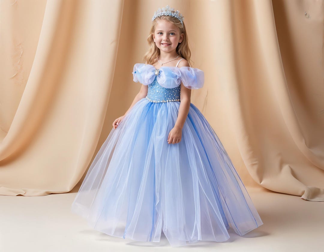 Cinderella-inspired Princess Dress for Girls & Toddlers - Etsy