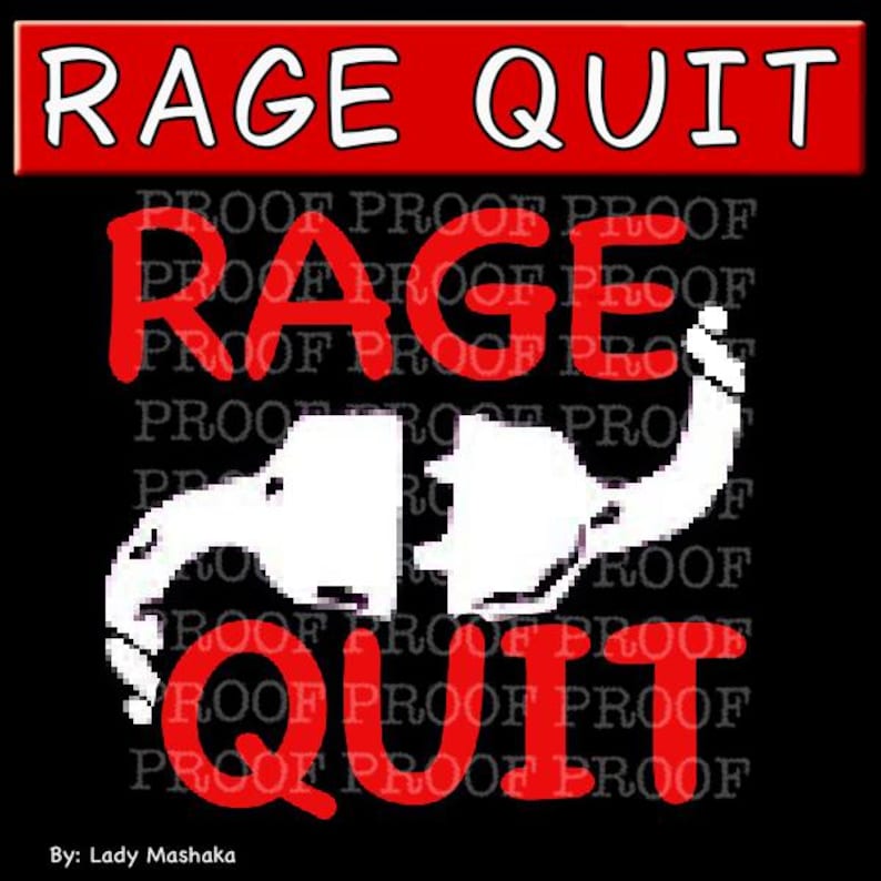 Animated Rage Quite Emote (digital Download) - Etsy