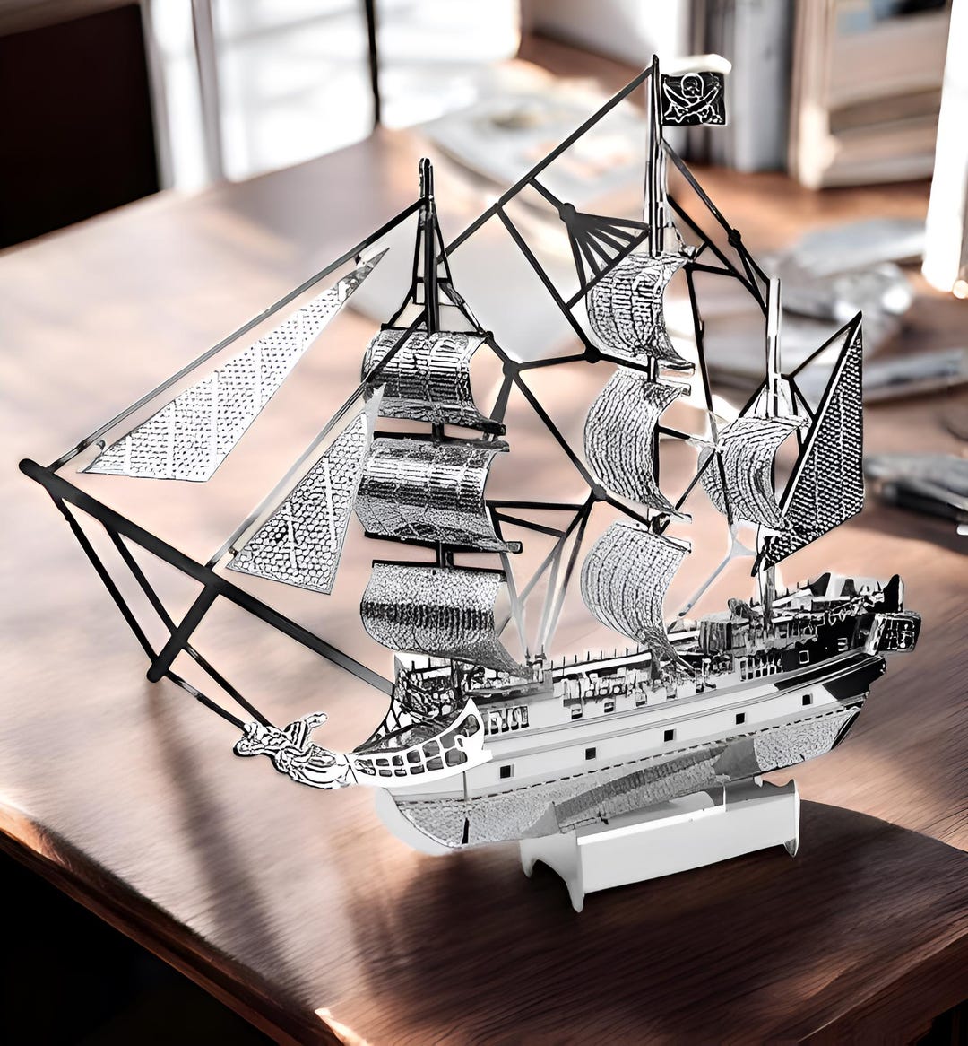 3D Metal Ship Model Puzzle Unique DIY Craft Kit for Hobbyists ...