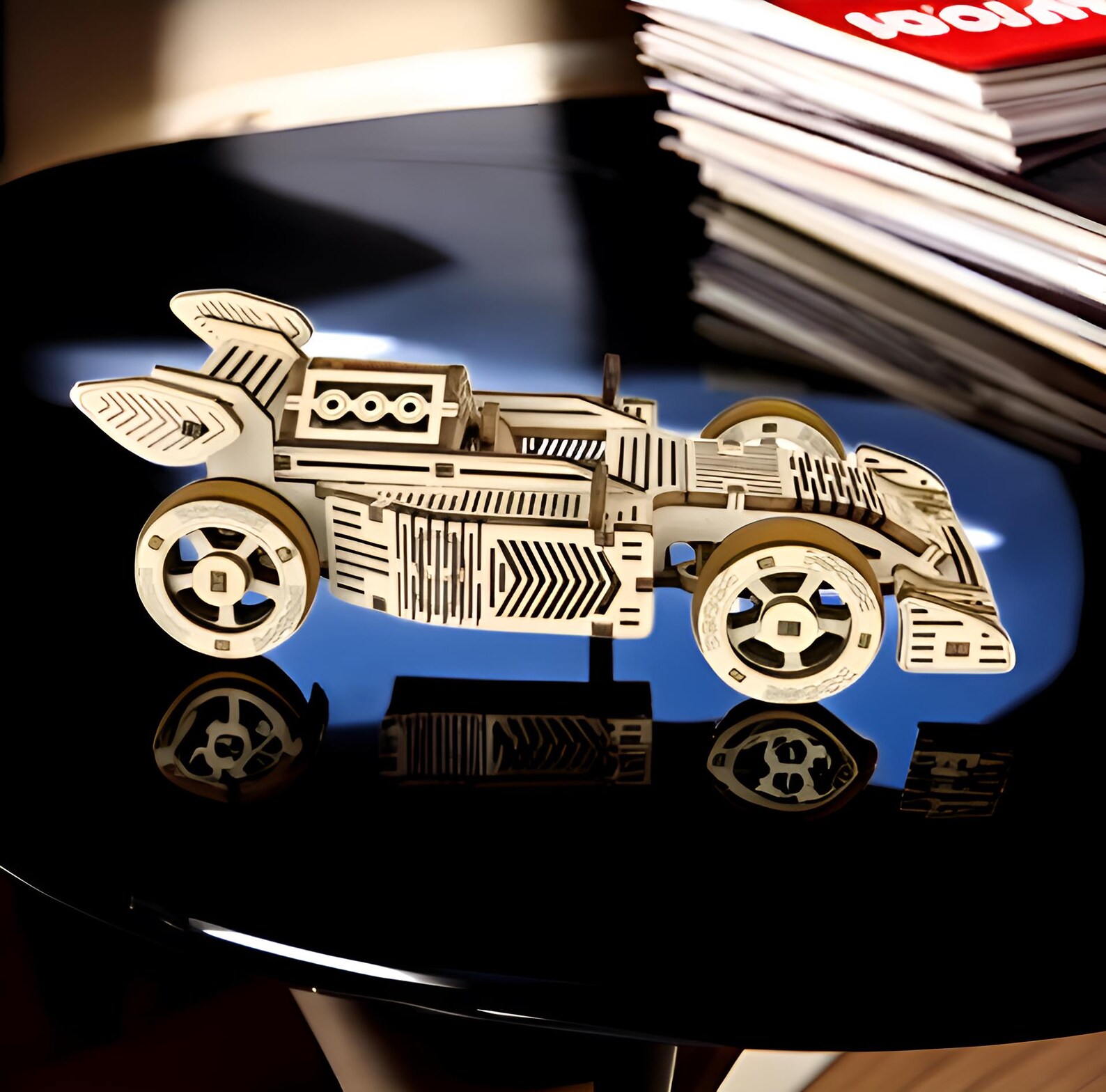 3D Wooden F1 Racing Car Puzzle Kit Unique Handmade DIY Gift - Etsy