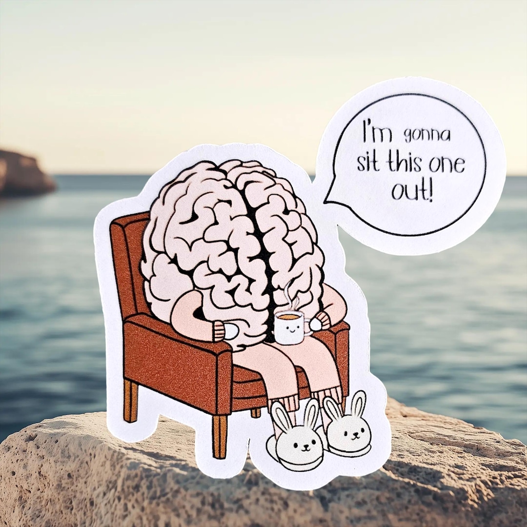 Brain Break Sticker- Brain Fog, Adhd ,humor - Etsy
