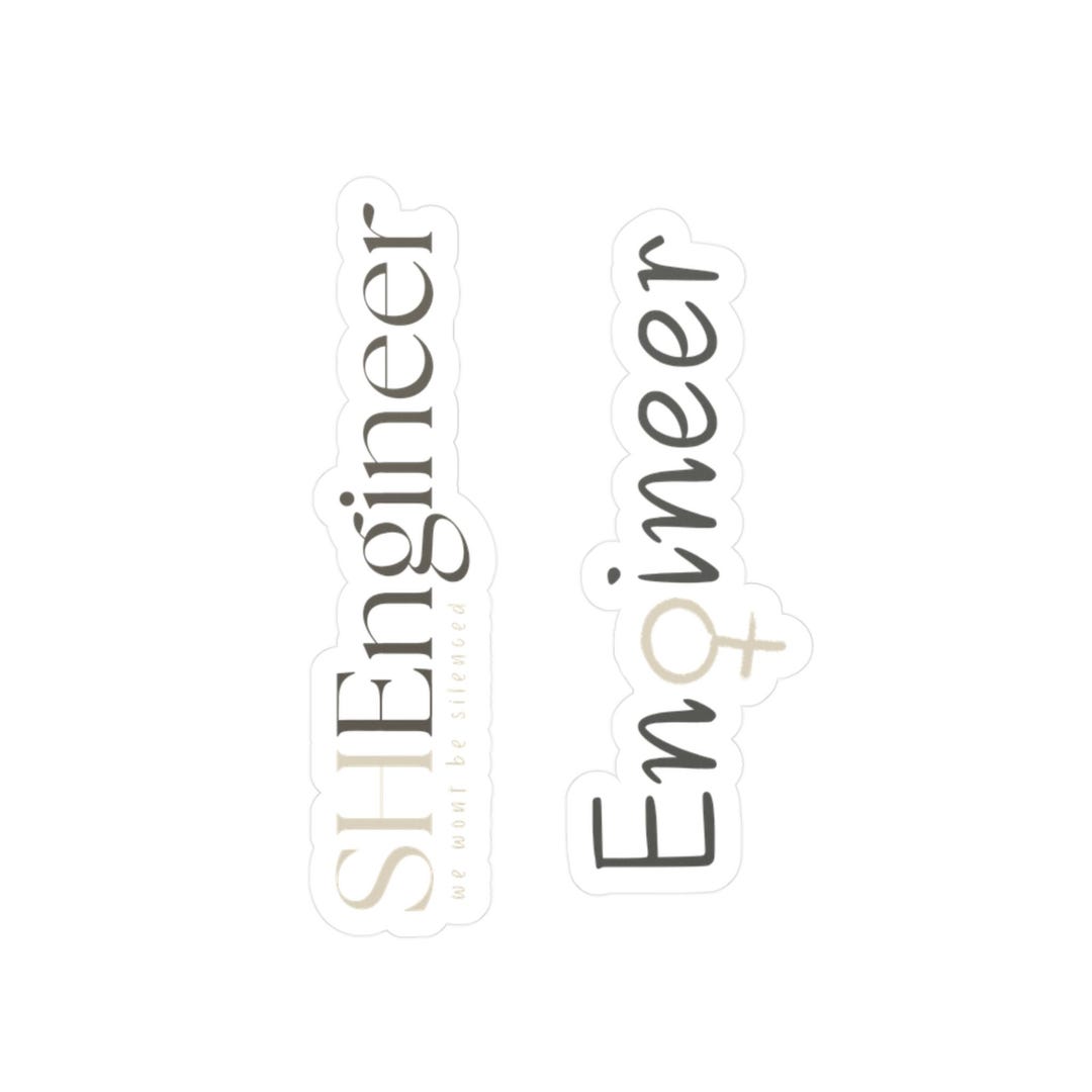 Engineer Sticker Pack Women in STEM Vinyl Decals Feminist Engineering ...