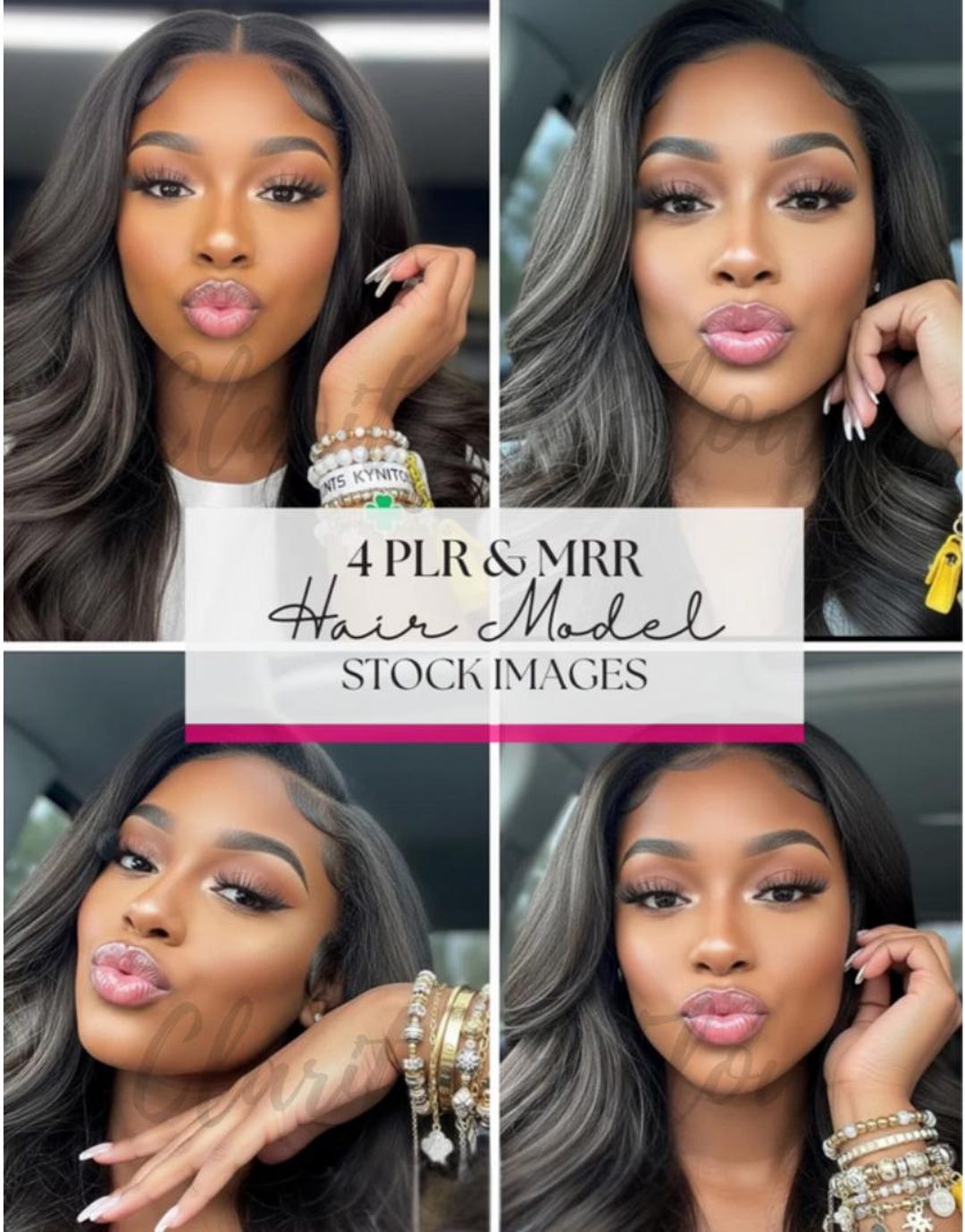 4 Glam Hair Model Stock Images | PLR + MRR | Black Beauty Stock Photos ...