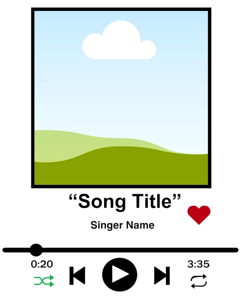 Editable Spotify Album Template | Aesthetic Canva Design | Social Media ...