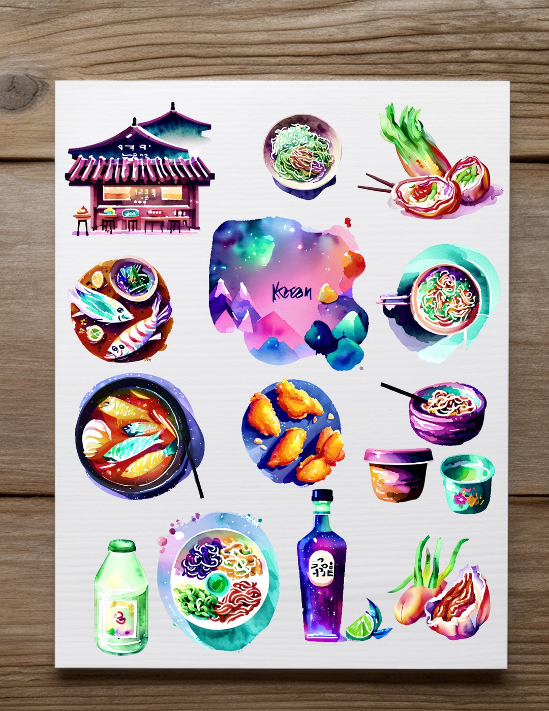 Korean Stickers Kdrama Sticker Digital Download Korea Decal - Etsy