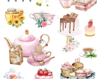 Tea Party Stickers - Etsy
