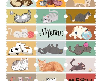Printable Cat Ticket - Etsy