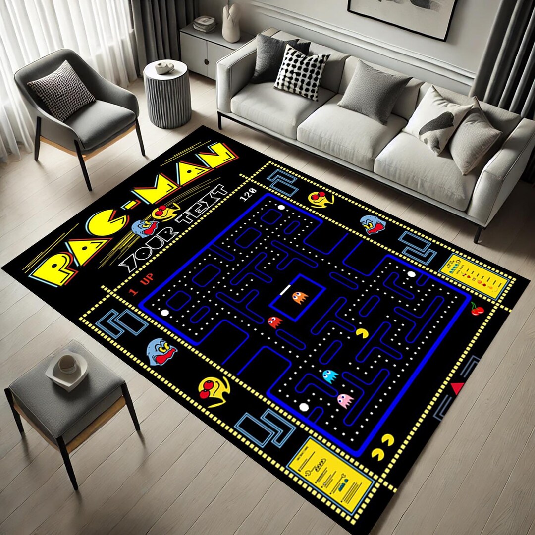 Retro Game Rug,pixel Art Carpet,80s Game Rug,vintage Gamer Gift,classic ...