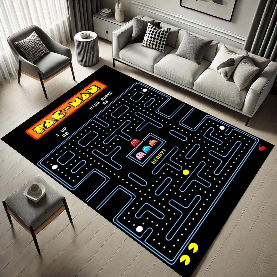 Nostalgic Gamer Rug,retro Game Rug,80s Game Rug,vintage Gamer Gift ...