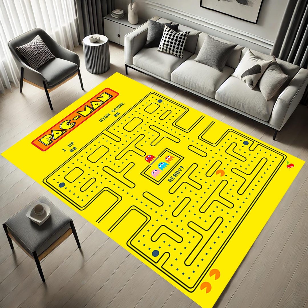 Game Room Rug,nostalgic Gamer Rug,retro Game Rug,80s Game Rug,vintage ...