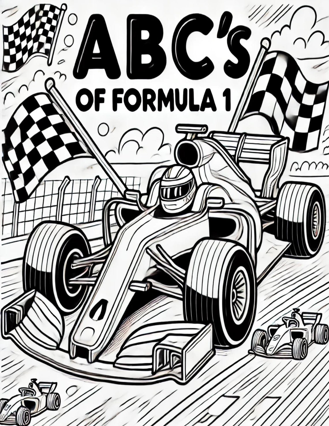The Abc's of Formula 1 Coloring Book - Etsy