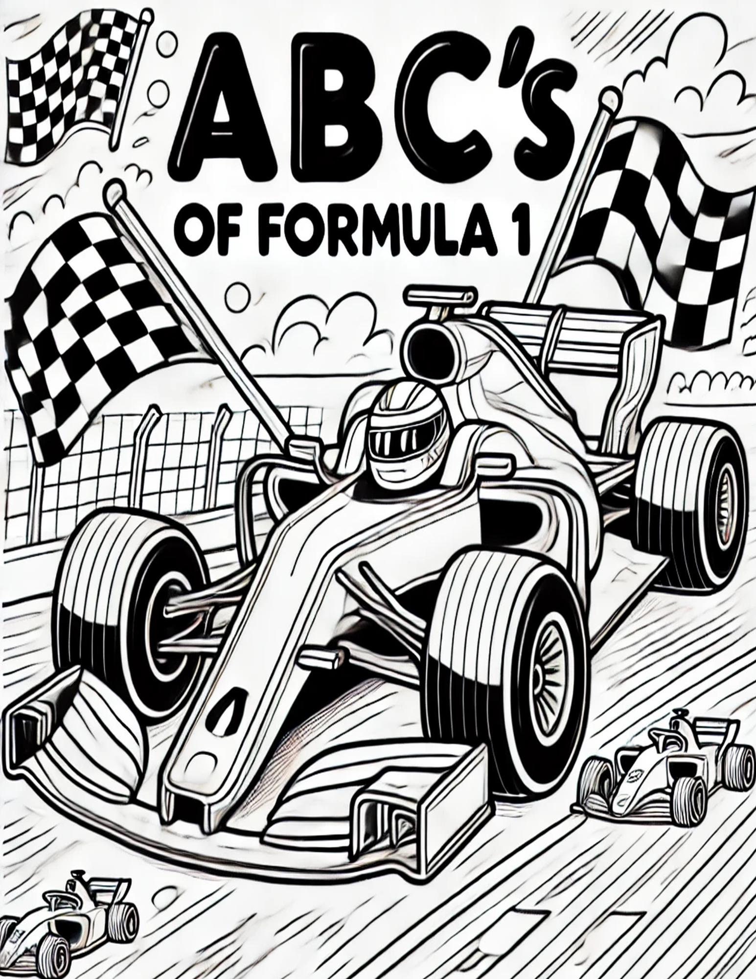 The Abc's of Formula 1 Coloring Book - Etsy