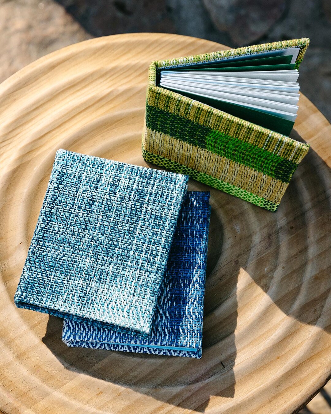 Handmade Casebound Travel Journals With Handwoven, Hand-dyed Book ...