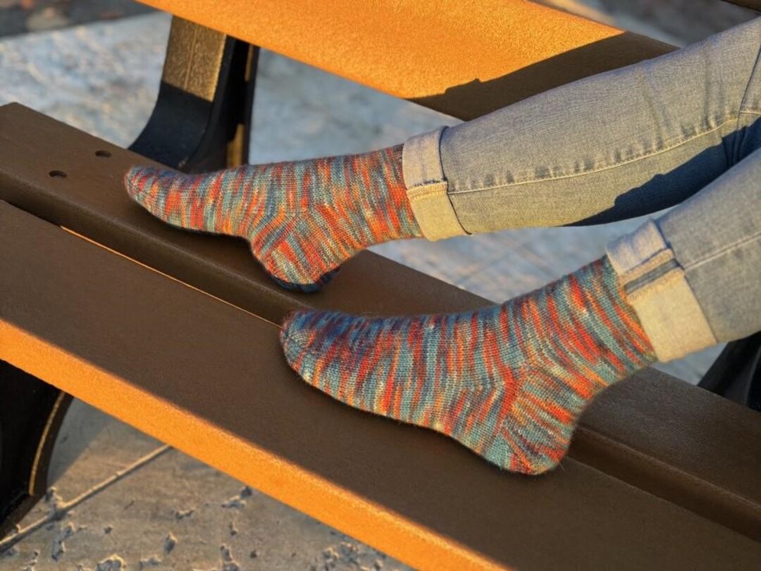 Handknit Miami Lights Socks, Wool Socks for Women - Etsy
