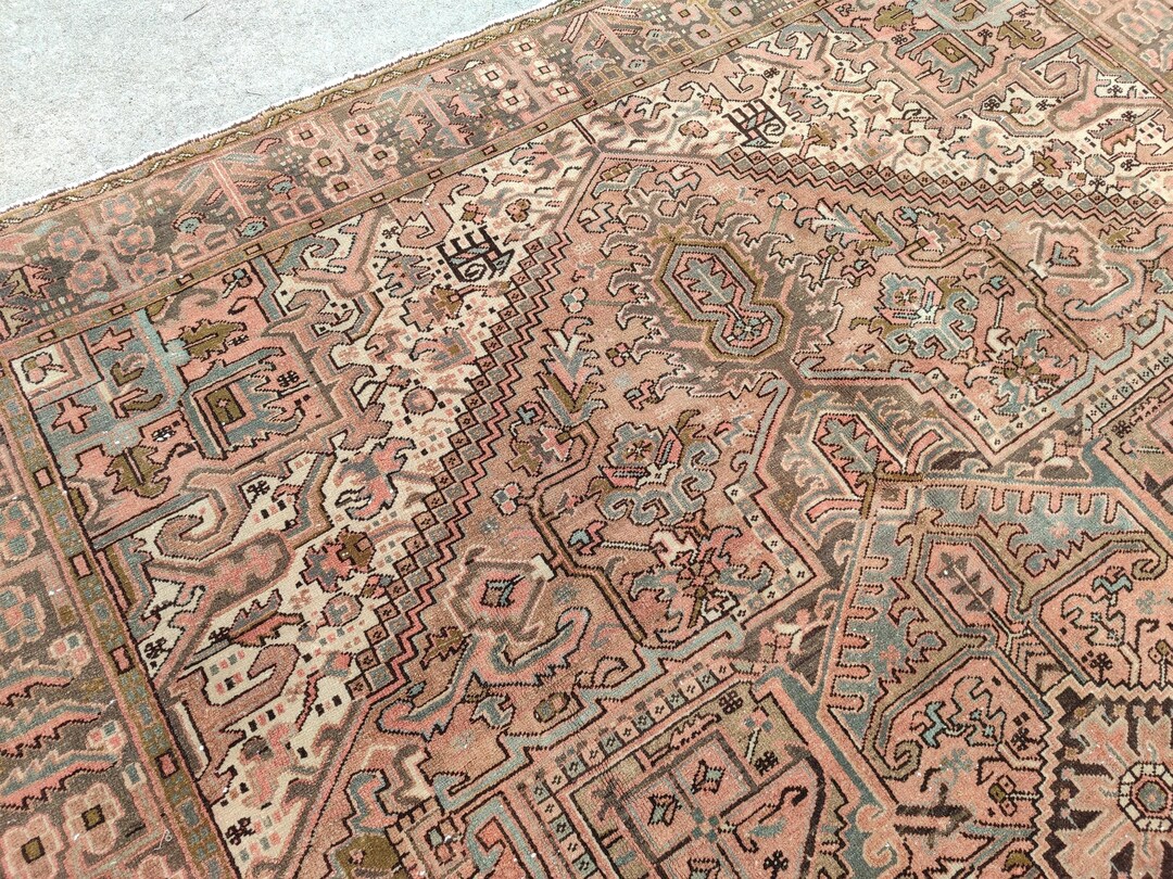 Persian Rug 8x11, Heriz Rug 8x11, Antique Persian Rug, Area Rug 8x11 ...