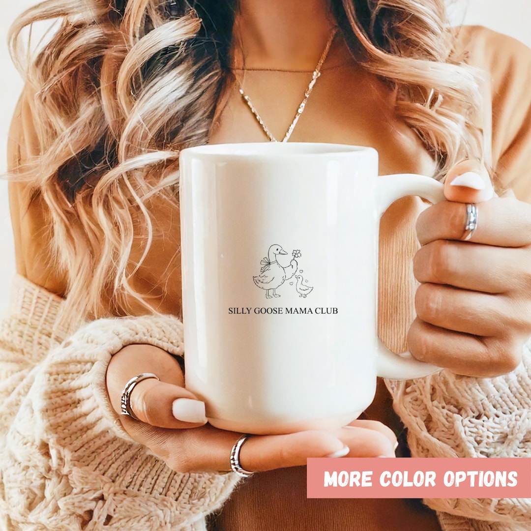 Funny Silly Goose Mug, Cute Goose Coffee Cup Gift for Friend Coworker ...