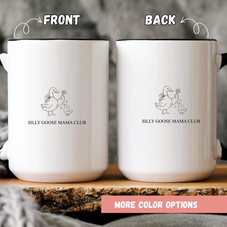 Funny Silly Goose Mug, Cute Goose Coffee Cup Gift for Friend Coworker ...
