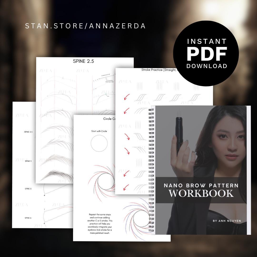 Nano Brow Pattern Workbook - Etsy
