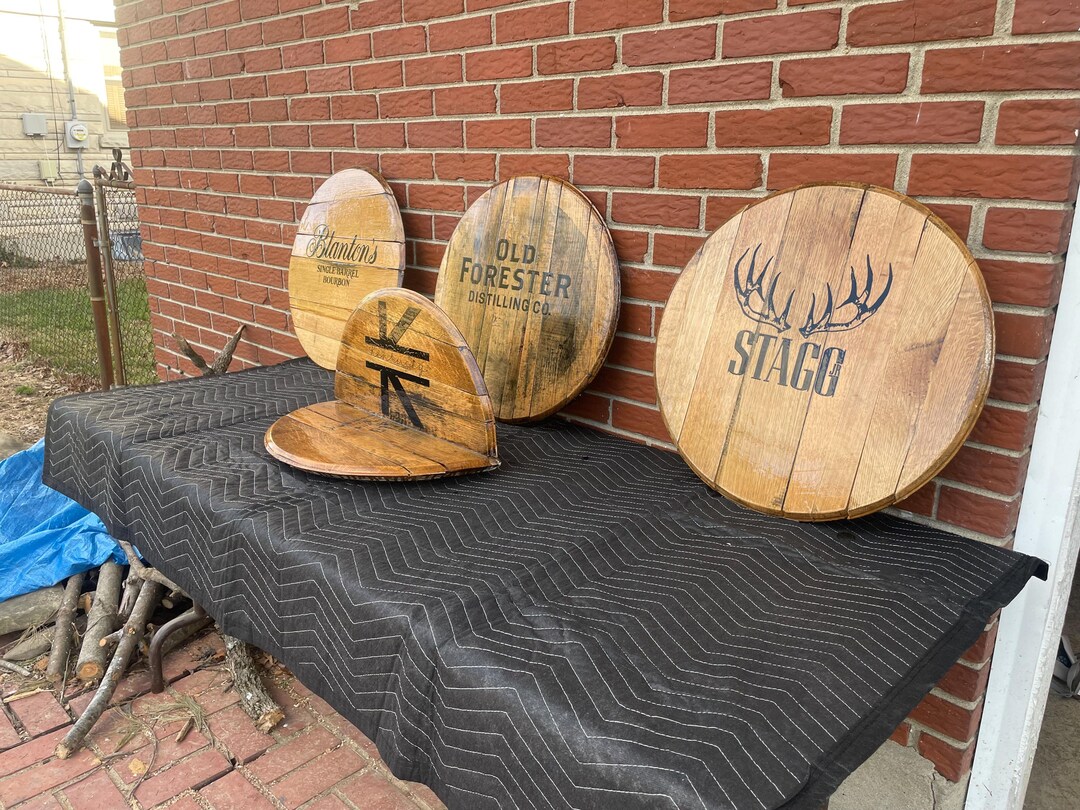 Custom Bourbon Barrel Lids With or Without Vinly Personalization - Etsy