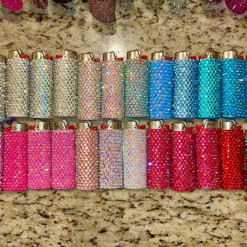 Custom Lighters Sparkly - Etsy