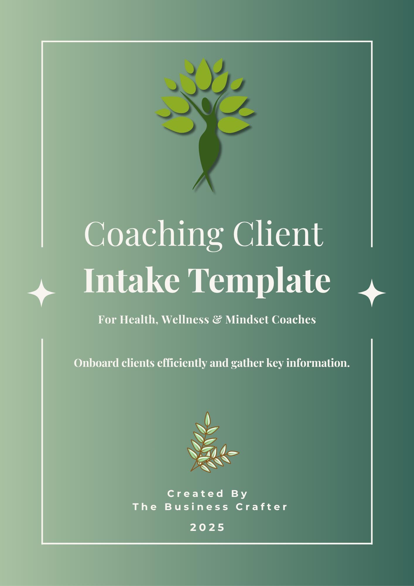 Wellness Coaching Client Intake Form | Coaching Template | Digital ...
