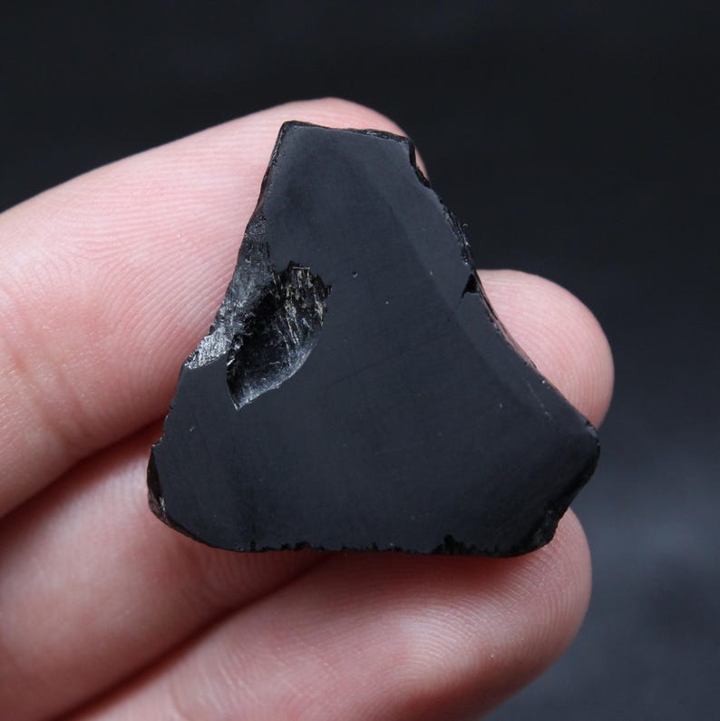 22.62 Rare Black Spinel (pleonaste) Natural From Thailand Kanchanaburi ...