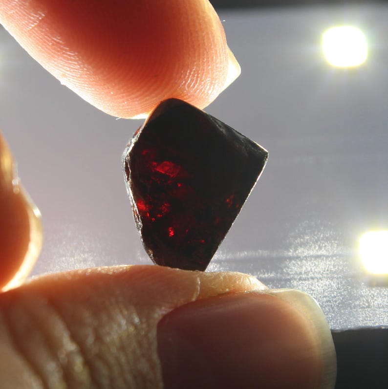 16.07ct Red Jacinth Zircon Crystal, Ratanakiri Cambodia Gemstone - Etsy UK