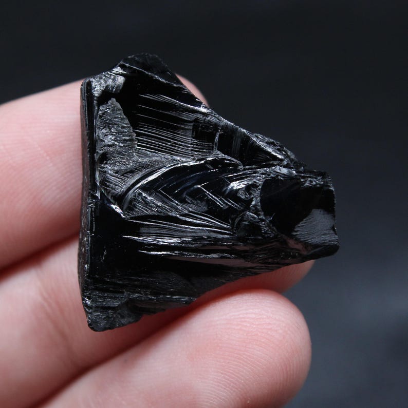 22.62 Rare Black Spinel (pleonaste) Natural From Thailand Kanchanaburi ...