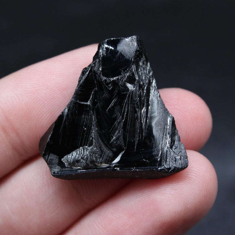 22.62 Rare Black Spinel (pleonaste) Natural From Thailand Kanchanaburi ...