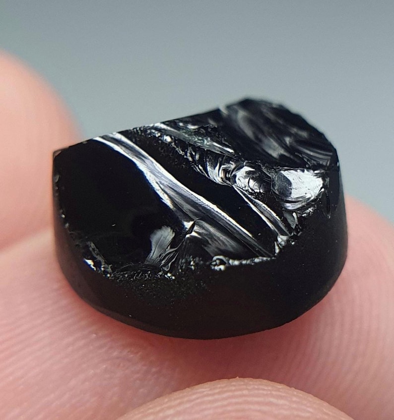 Natural Black Spinel Cabochon, Thailand Pleonaste Gemstone (9x9 Mm) - Etsy