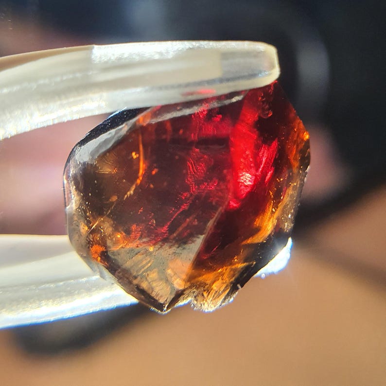 14.51ct Natural Jacinth Zircon, Ratanakiri Facet Grade Crystal - Etsy