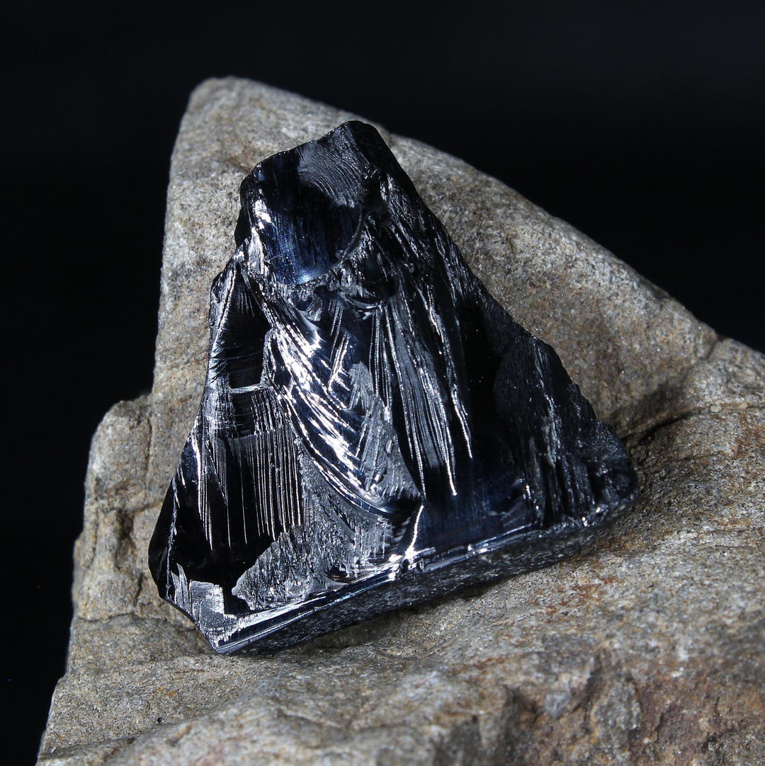 22.62 Rare Black Spinel (pleonaste) Natural From Thailand Kanchanaburi ...