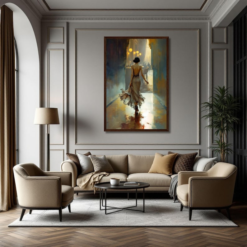 1920s Speakeasy Gatsby Flapper Art Deco Print - Prohibition Wall Decor ...