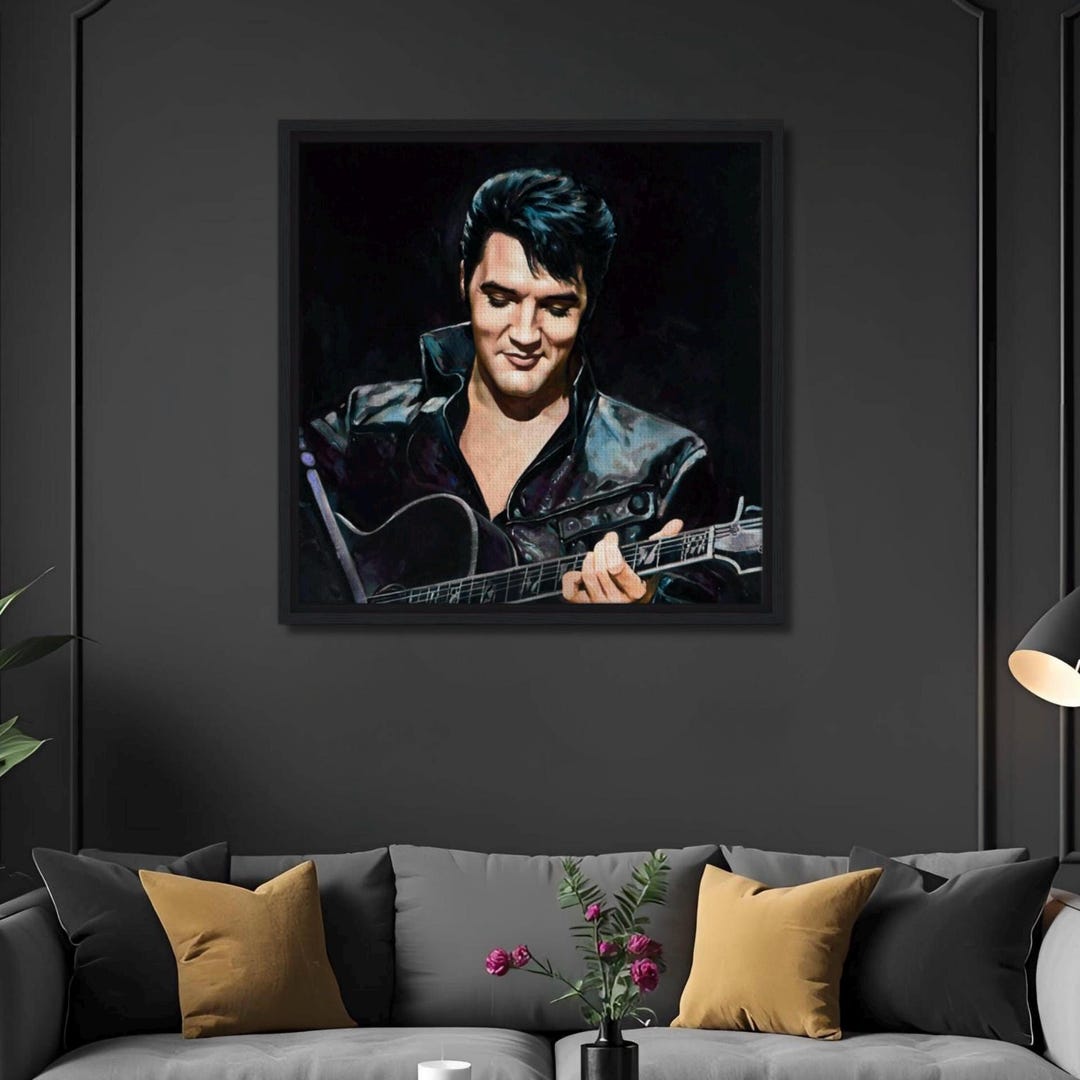 Elvis Presley Comeback Tour Art Poster Print: Retro Wall Decor - Etsy