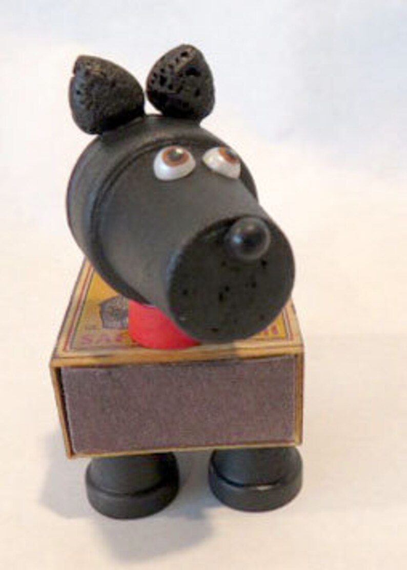 Assemblage Art Mini Mutt Matchbox Dog Scottie Figure 232B - Etsy