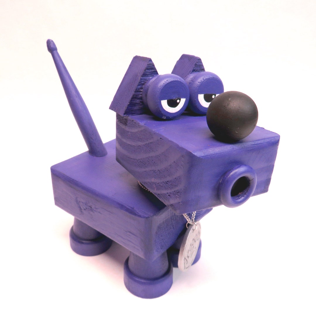 Assemblage Art Dog Wood Woofer Scottie Terrier Purple Arooo - Etsy
