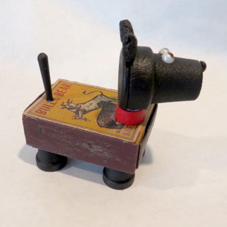 Assemblage Art Mini Mutt Matchbox Dog Scottie Figure 232B - Etsy