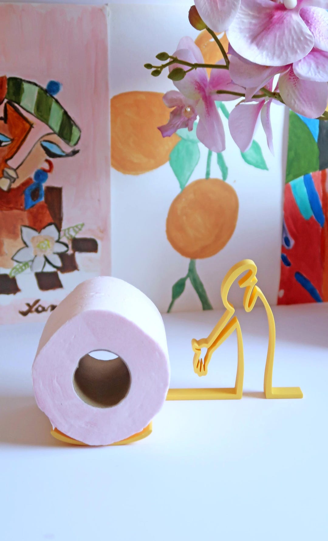 La Linea Designer Toilet Roll Holder Figurine | Original Toilet Paper ...