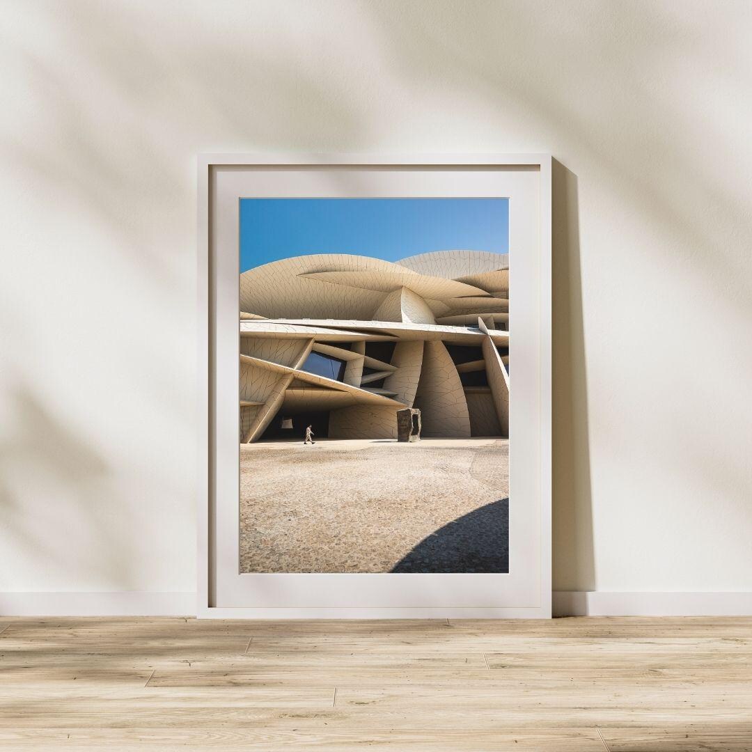 National Museum of Qatar Digital Photo Print - Modern Architecture Wall ...